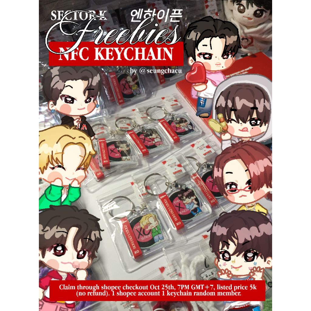 Jual Online Freebies: ENHYPEN NFC Keychain by seungchacu | Shopee Indonesia