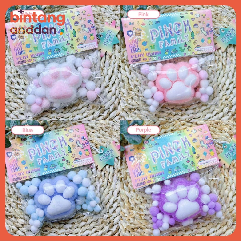 Jual Squishy Pinch Cat Paw Lucu Super Squeezy Pencet Mainan Pencet Anak ...