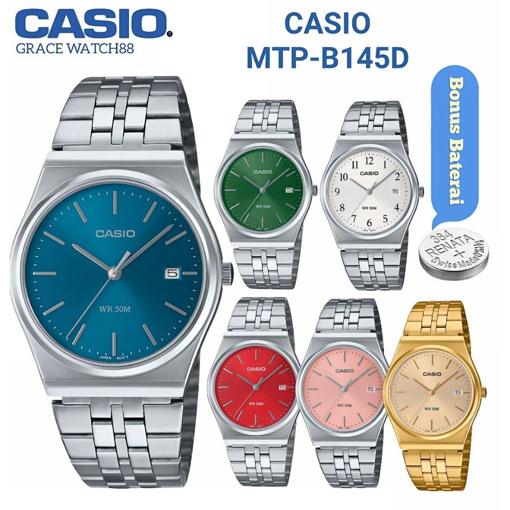 Jual Promo Jam tangan Casio Seri Mtp-b145d casio original mtp-b145d jam ...
