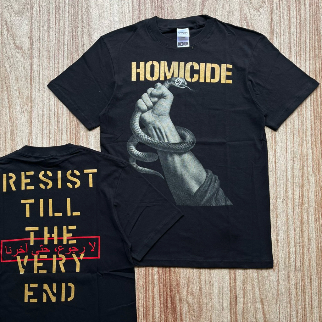 Jual T-shirt HOMICIDE - ILLSURREKSHUN GOLD | Shopee Indonesia