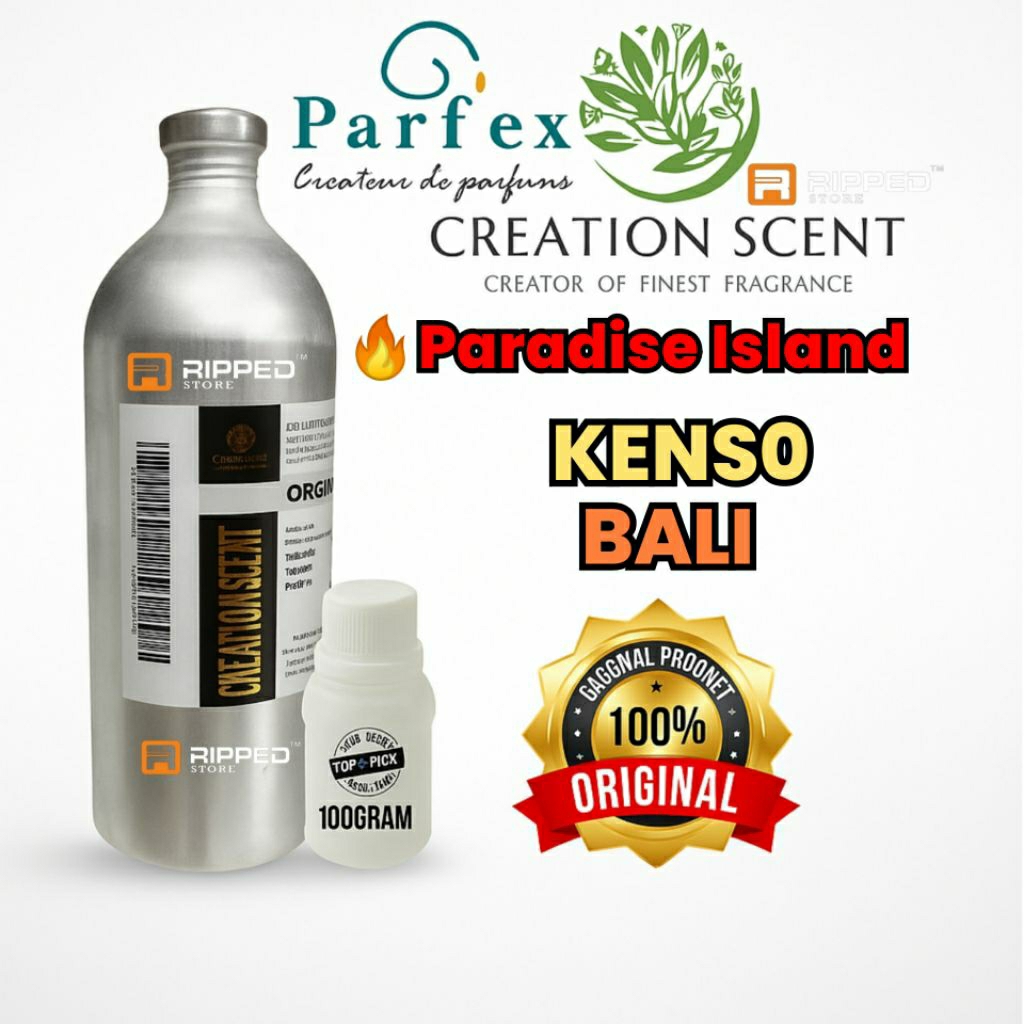 Jual (100ML) BIBIT PARFUM MURNI KENSO BALI BY CREATION SCENT PERFUME ...