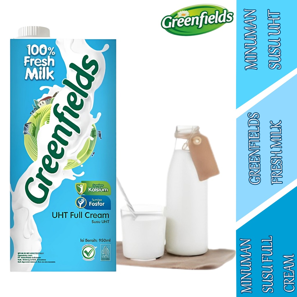 Jual Susu Rasa Full Cream - GreenFields Fresh Milk - Minuman Susu UHT ...