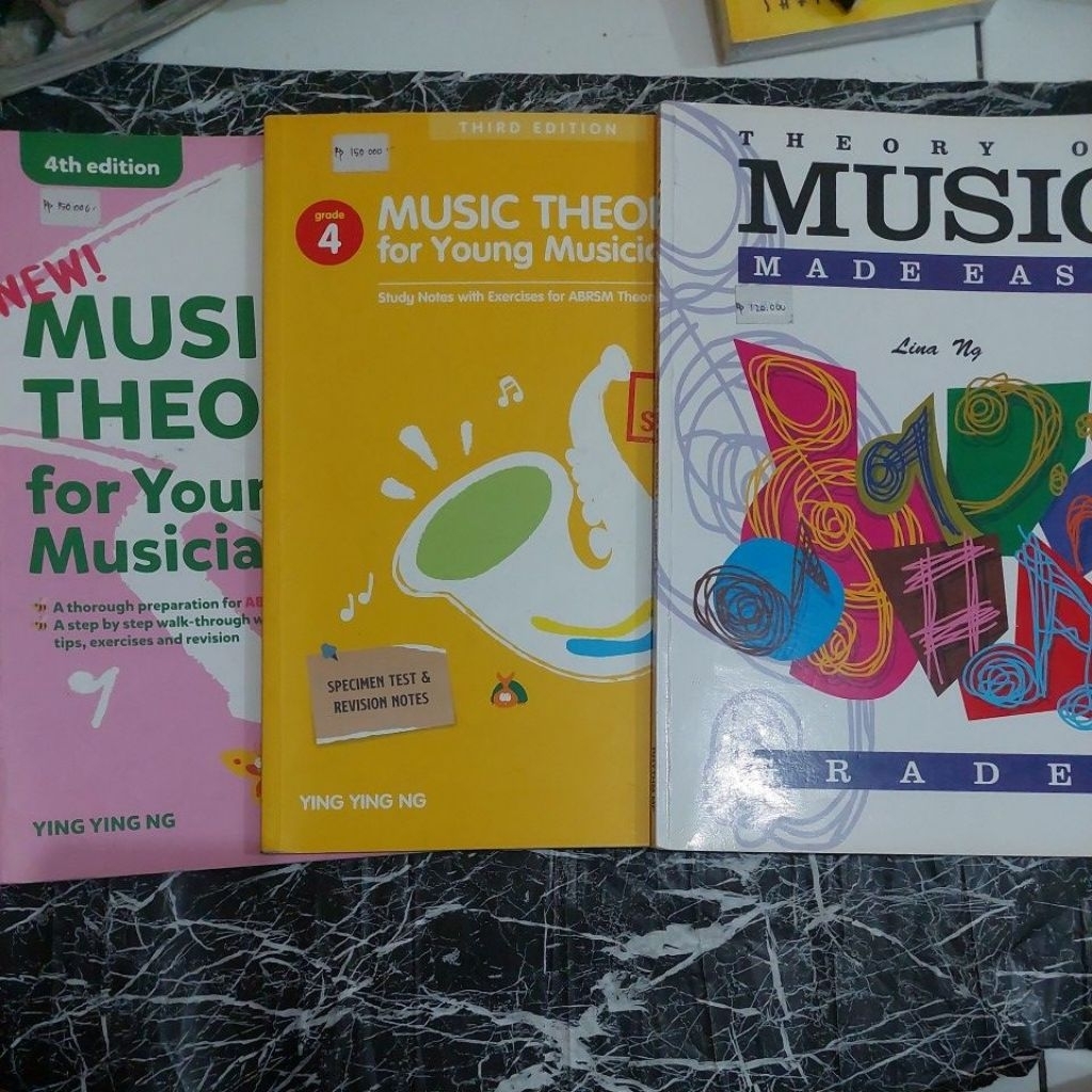 Jual MUSIC THEORY FOR YOUNG MUSICIANS GRADE 1 dan GRADE 4,THEORY OF ...