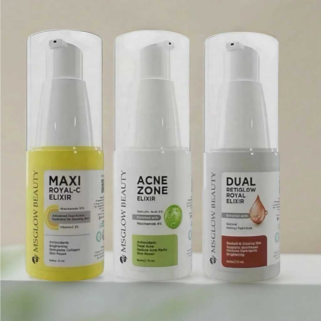 Jual MS Glow Elixir Booster Series Acne Zone Elixir Maxi Royal C Elixir ...