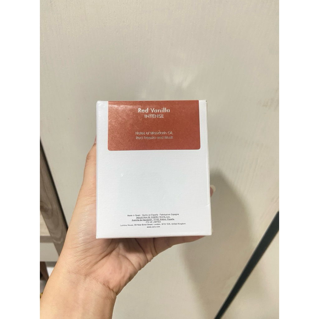 Jual ZARA Red Vanilla Intense Original 90 ml Brand new in box | Shopee ...
