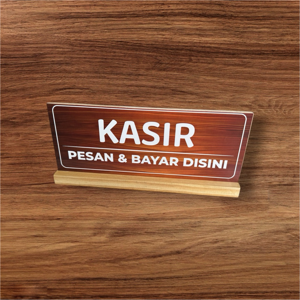 Jual papan penanda kasir meja murah/papan kasir toko/papan tulisan ...