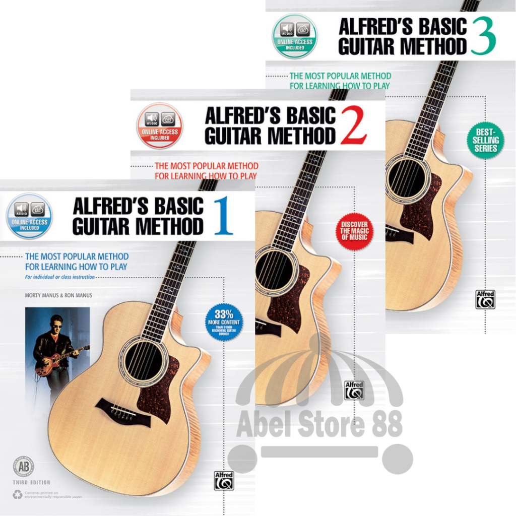 Jual Alfred Basic Guitar Method Book 1/2/3 - Buku Musik Metode Belajar ...