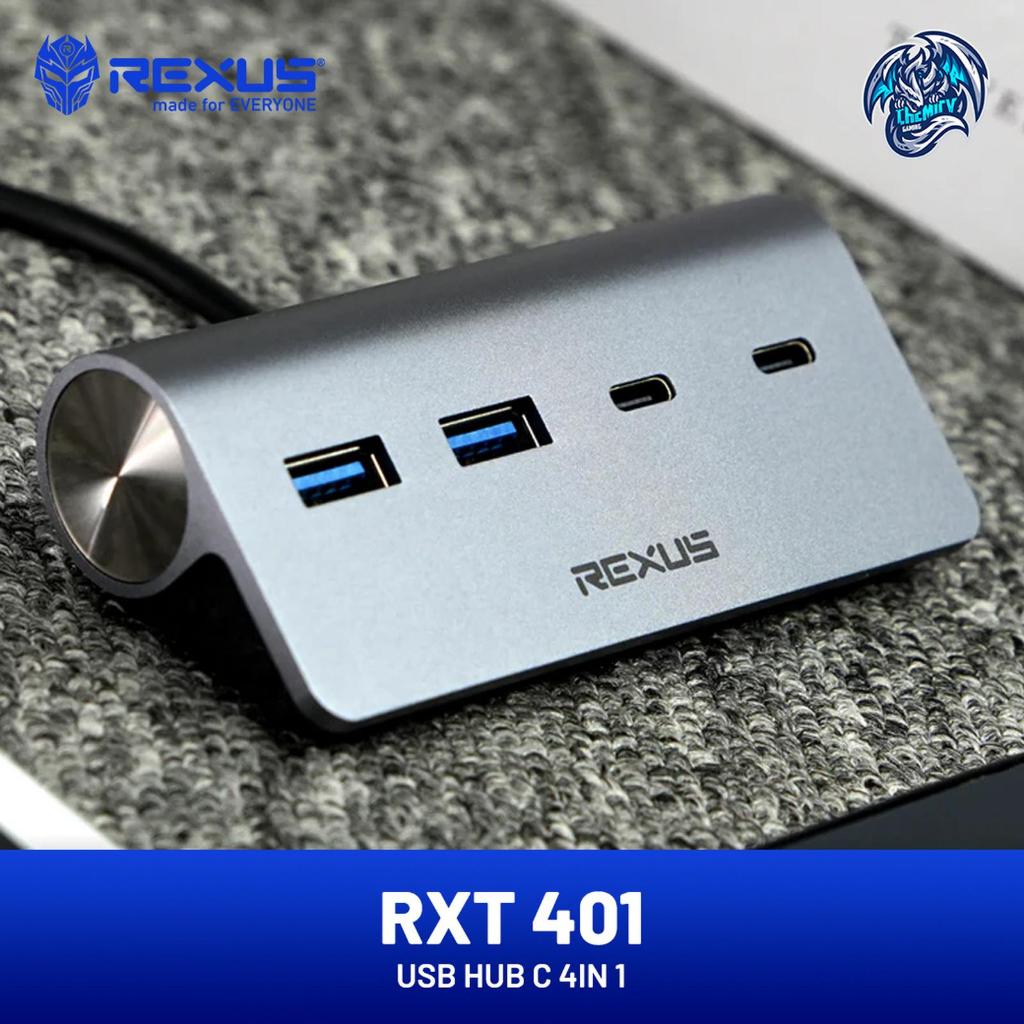 Jual Rexus RXT-401 Hub USB Type C 4in1 Docking Station | Shopee Indonesia