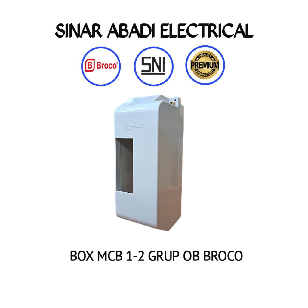 Jual BROCO Box MCB 1-2 Group Grup Outbow OB Box 17101 - Putih | Shopee ...