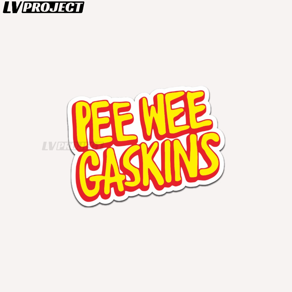 Jual Stiker Band Pee Wee Gaskins Satuan Vinyl Glossy Full Color Sticker ...