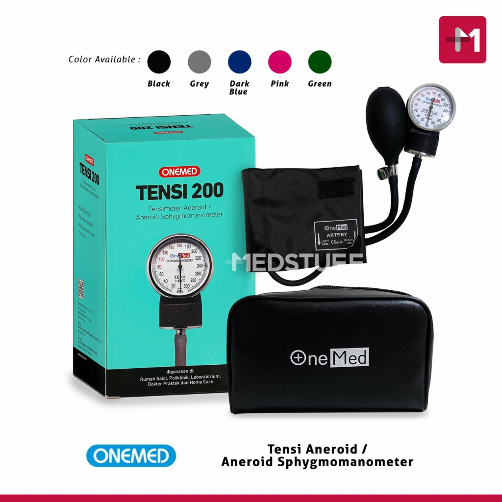 Jual Tensimeter Onemed Alat Ukur Tekanan Darah Tensi Aneroid 200 OneMed ...