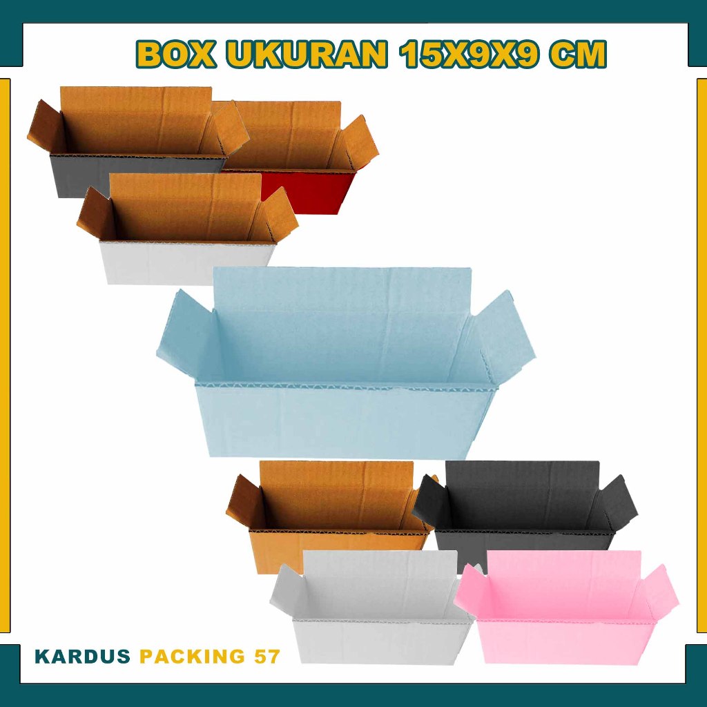 Jual Box 15x9x9 Cm / Karton Polos A1 / Kardus Packing | Shopee Indonesia