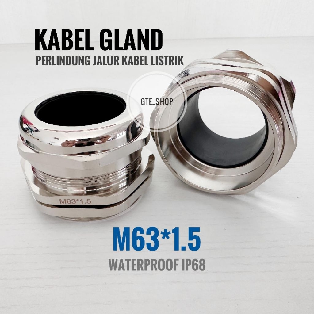 Jual Kabel Gland Stainless M63 Brass Nickel Cabel Gland | Shopee Indonesia