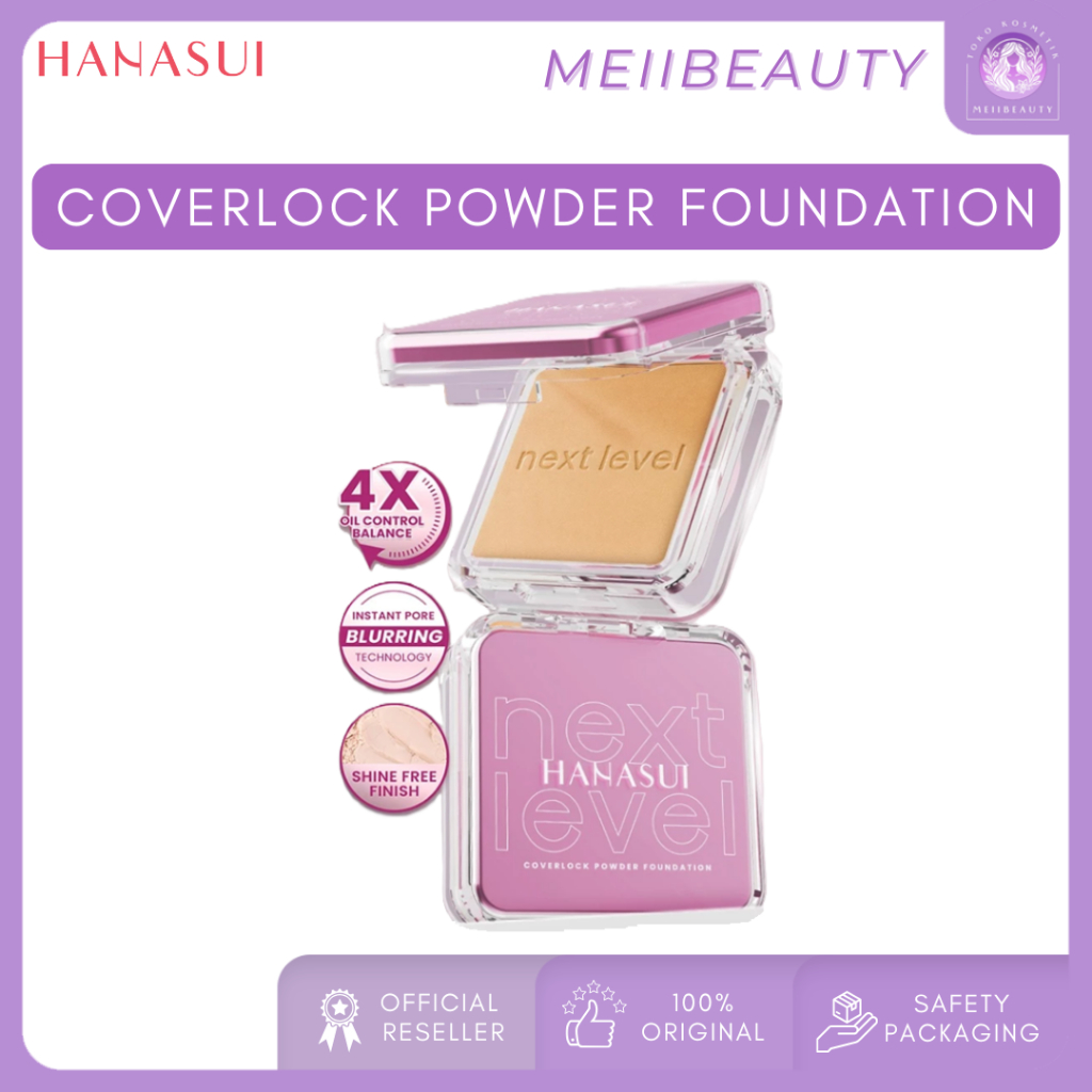 Jual HANASUI Next Level Coverlock Powder Foundation | Bedak Padat ...