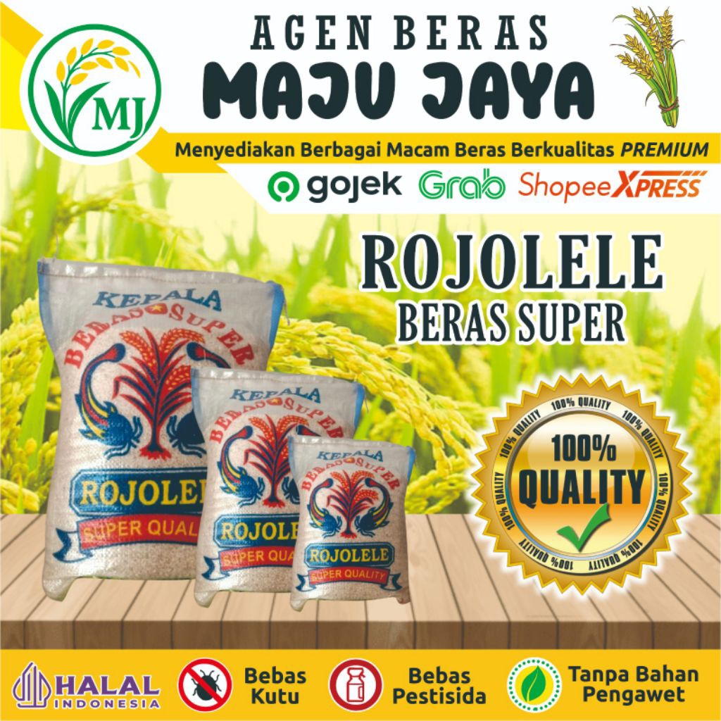 Jual BERAS ROJO LELE SUPER QUALITY PULEN SEDENG TELARIS TERSEDIA 5KG ...