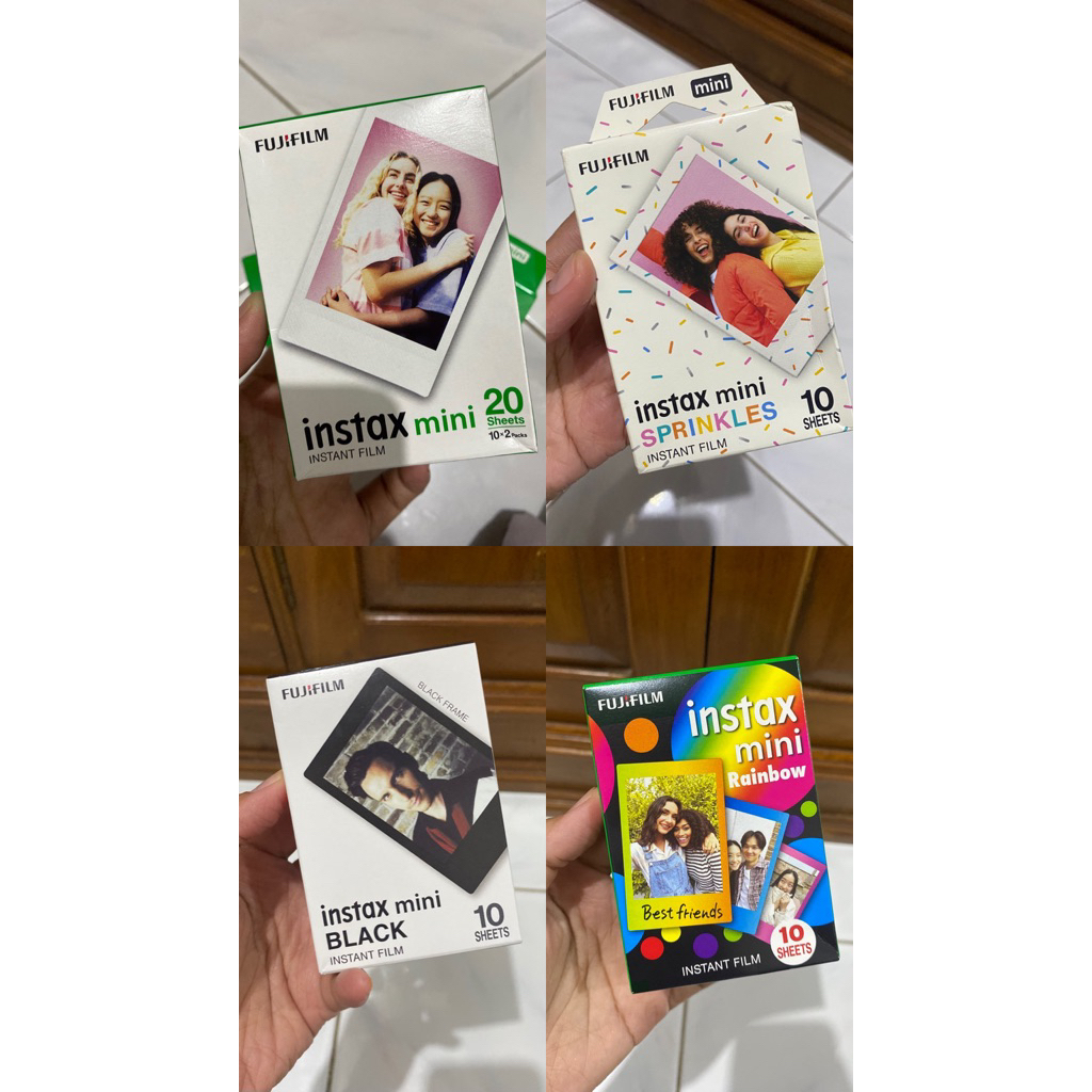 Jual INSTAX MINI PAPER REFILL PLAIN / RAINBOW / BLACK / SPRINKLES ...
