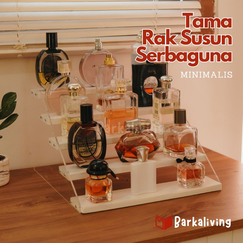 Jual Rak Tama Susun Kosmetik Aesthetic Display Tempat Parfum Bumbu ...
