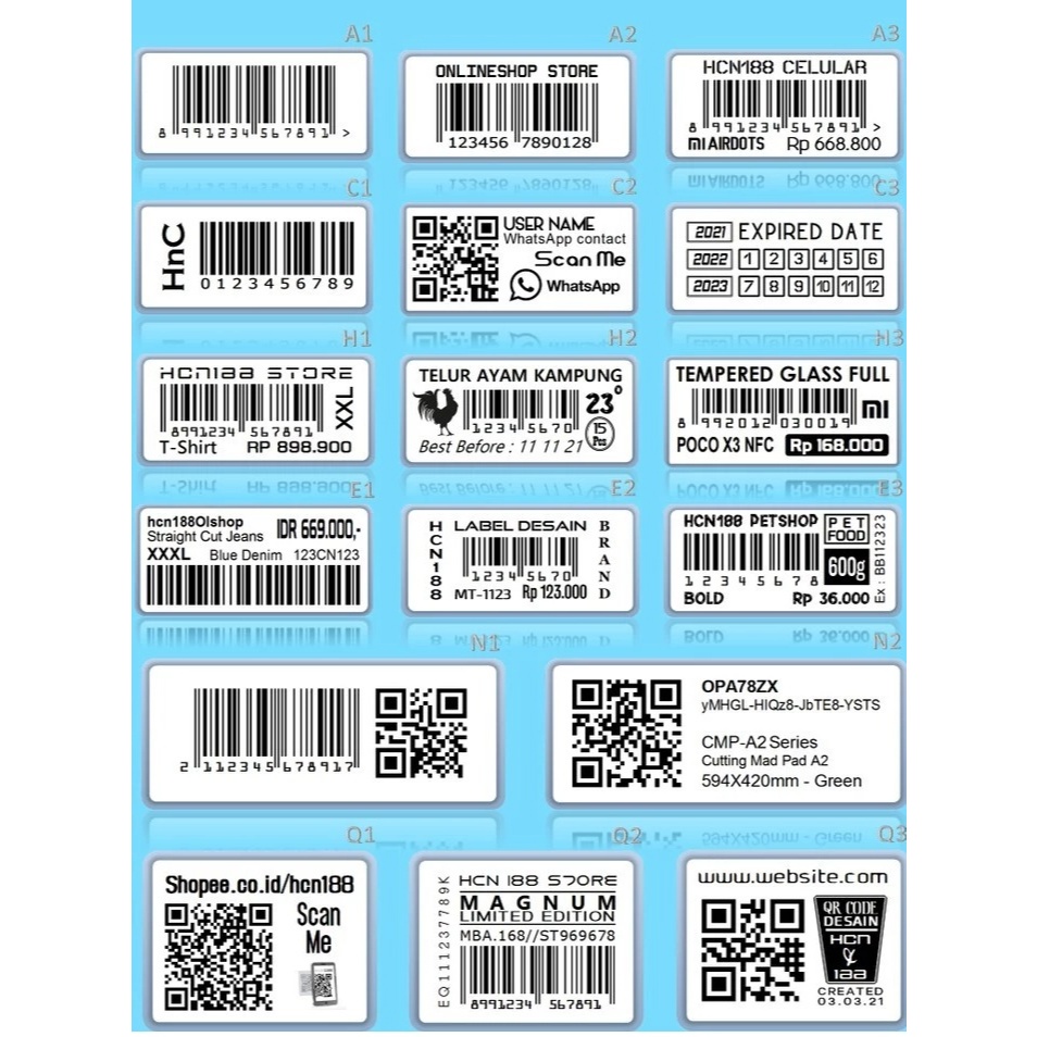Jual CETAK BARCODE ASLI BISA DI SCAN BANYAK VARIASI DESAIN CETAK ...