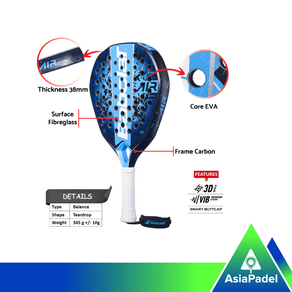 Jual Racket Padel Babolat Air Vertuo 2025 | Racket Padel | Raket Padel ...