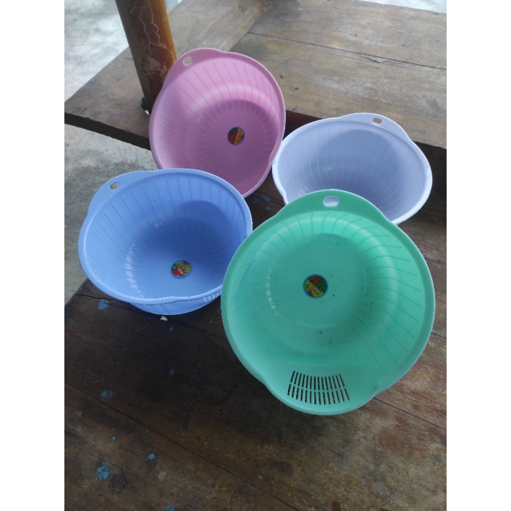Jual Baskom Cuci Beras Wadah Cuci Beras Eriko Warna Pastel | Shopee ...