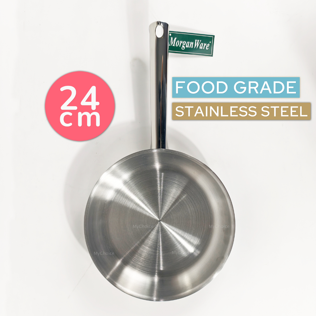 Jual Bima Fry Pan Stainless Steel 24cm Wajan Frying Pan Stainless Food ...