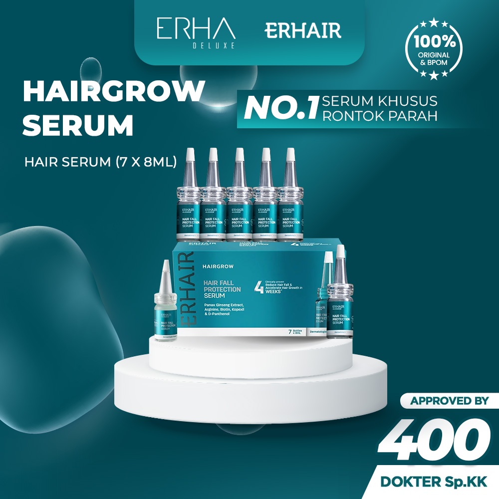 Jual ERHA ERHAIR HairGrow Serum 7x8 ml - Serum Anti Rontok & Penumbuh ...
