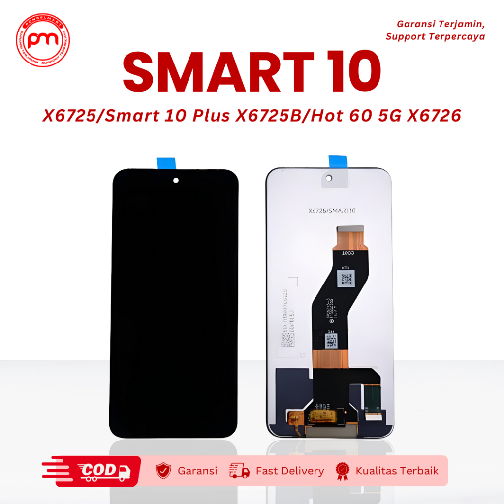 Jual LCD Infinix Smart 10 X6725 Smart 10 Plus X6725B Hot 60 5G X6726 ...
