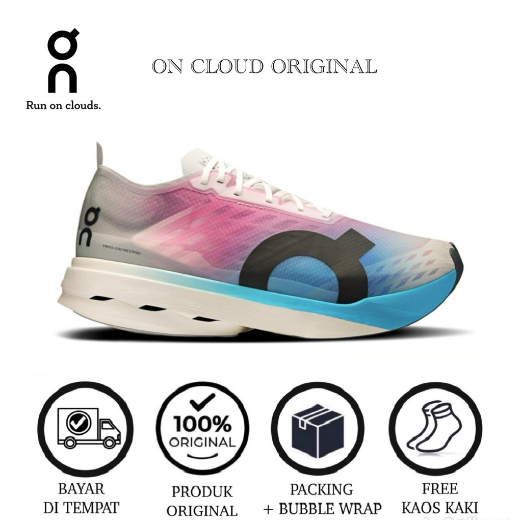 Jual SEPATU ON CLOUDBOOM STRIKE WHITEHORIZON RUNNING SHOES SNEAKERS ...