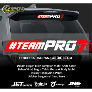 Jual Sticker TEAM PRO7 Anti Air Tahan Panas Kualitas Premium Sticker ...