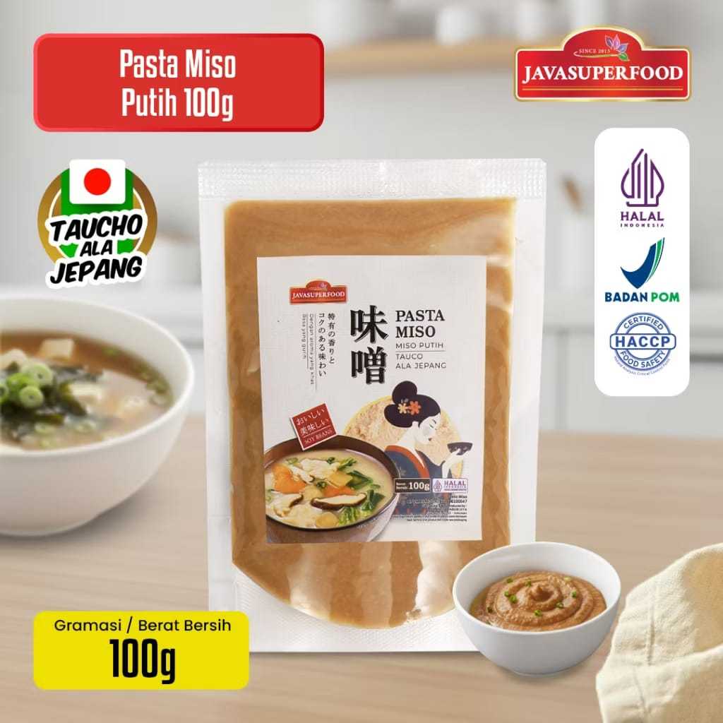 Jual (HALAL) PASTA MISO PUTIH JAVA SUPER FOOD 100GR / TAUCO ALA JEPANG ...
