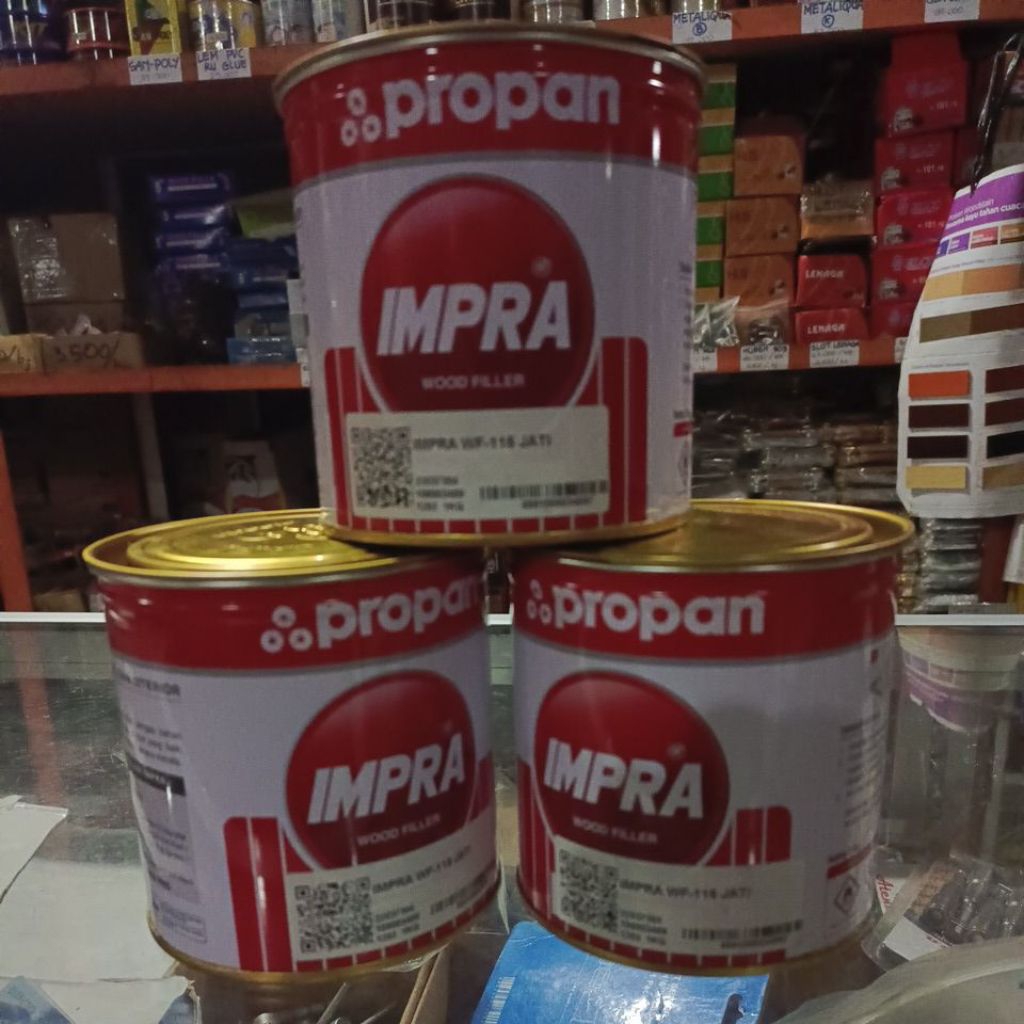 Jual Impra wood filler WF-115 jati 1kg | Shopee Indonesia