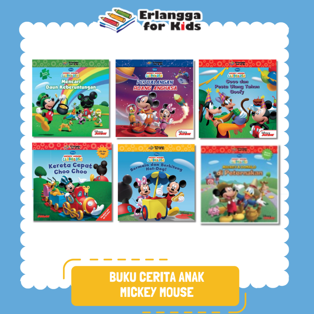 Jual [Erlangga Official] Buku Cerita Anak Bergambar: Seri Mickey Mouse ...