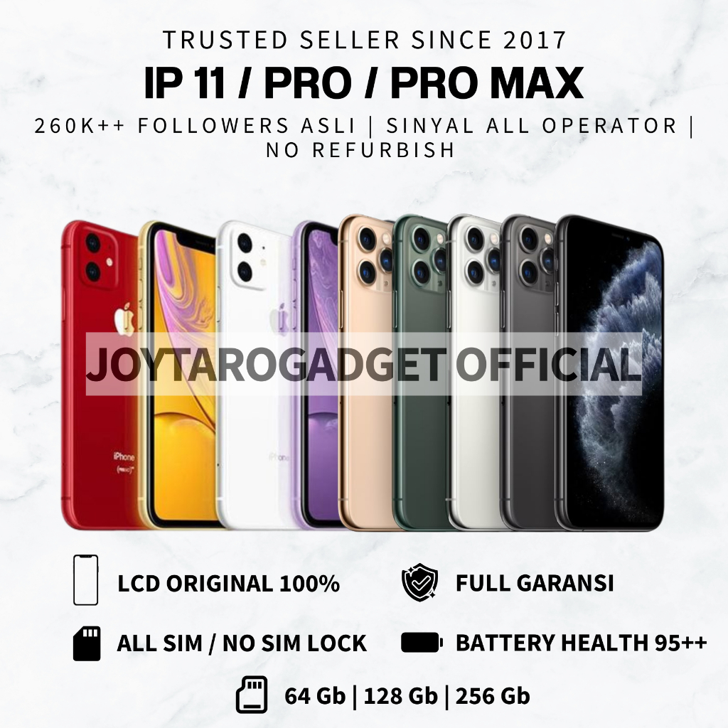 Jual iP 11 - 11 pro - 11 pro max 64gb 128gb 256gb second fullset Lcd ...