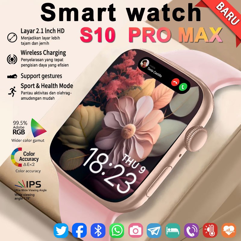 Jual [BARU]SAMSUNG Smartwatch Watch S10 PRO MAX/ Original with 1.81" HD ...