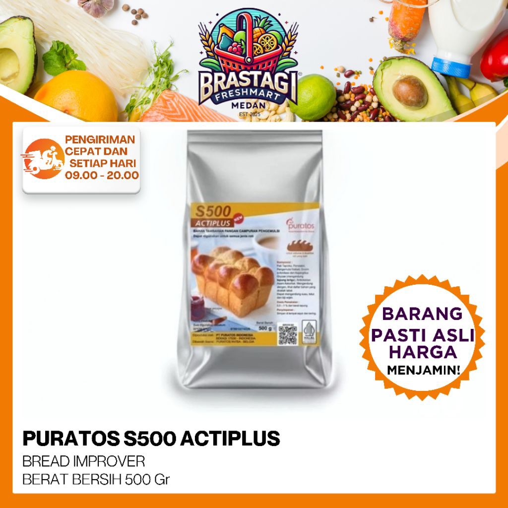 Jual PURATOS S500 ACTIPLUS BREAD IMPROVER 500GR | Shopee Indonesia