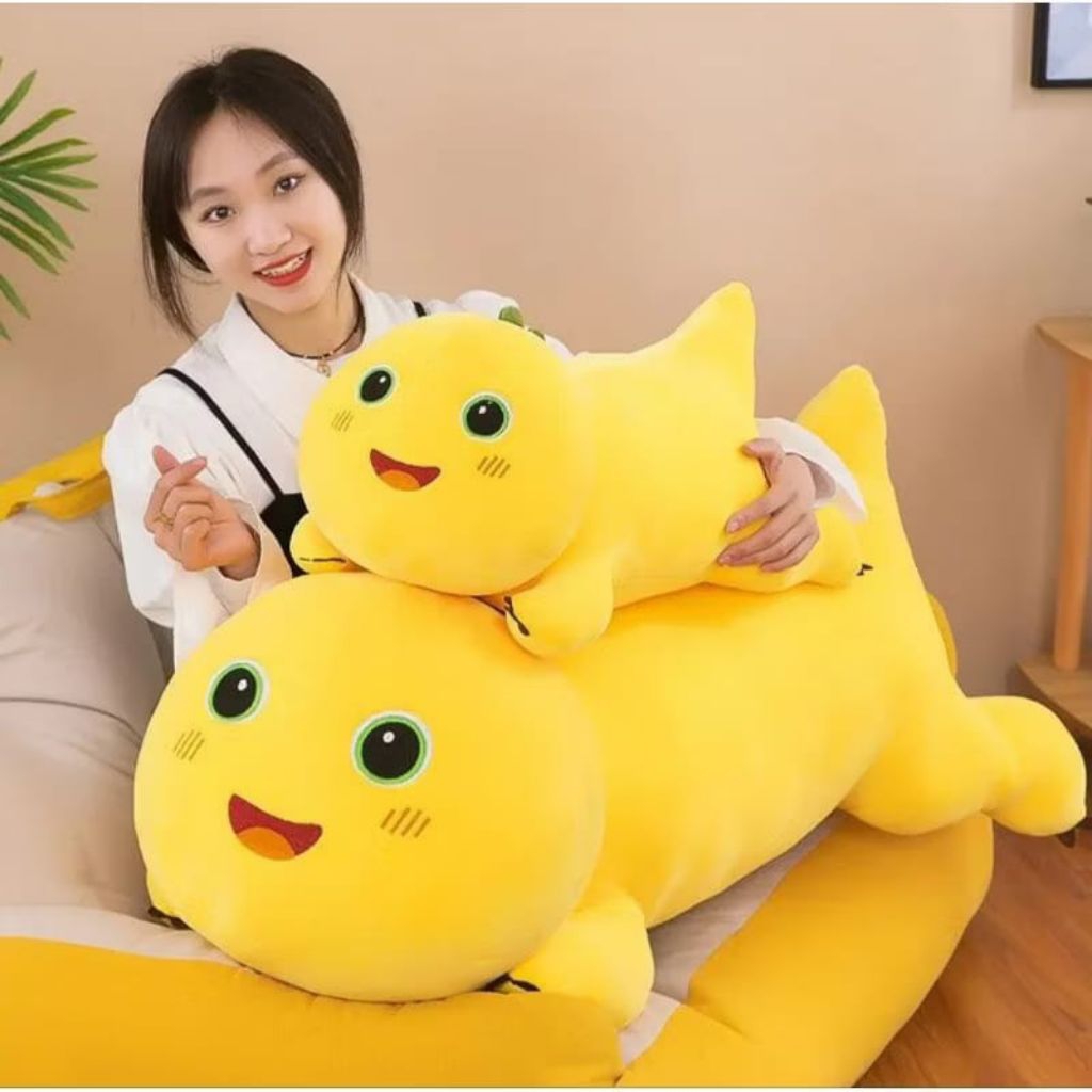 Jual Boneka Guling Dino Nailong Jumbo 80Cm Dino Kuning Nalong Hadiah ...