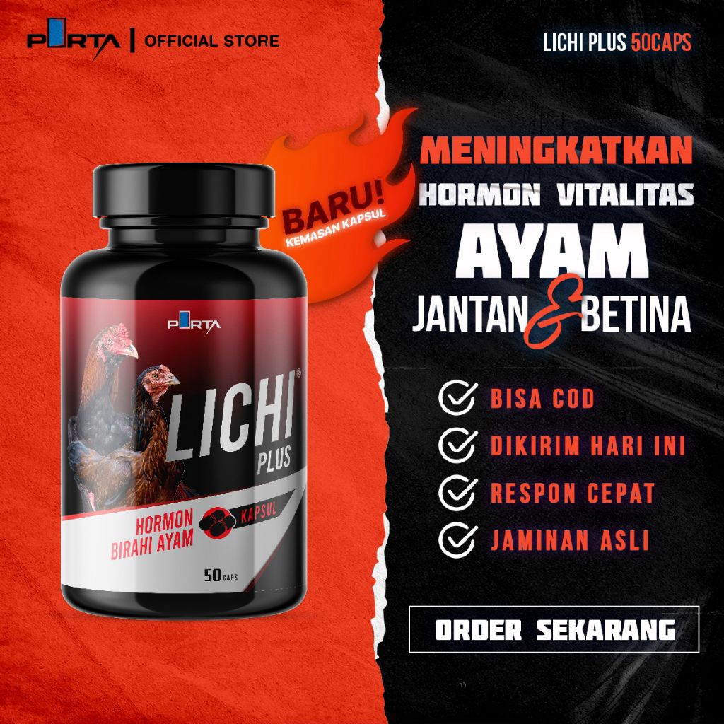 Jual LICHI KAPSUL 50 KAPSUL PERANGSANG KAWIN PENAMBAH HORMON PENAMBAH ...