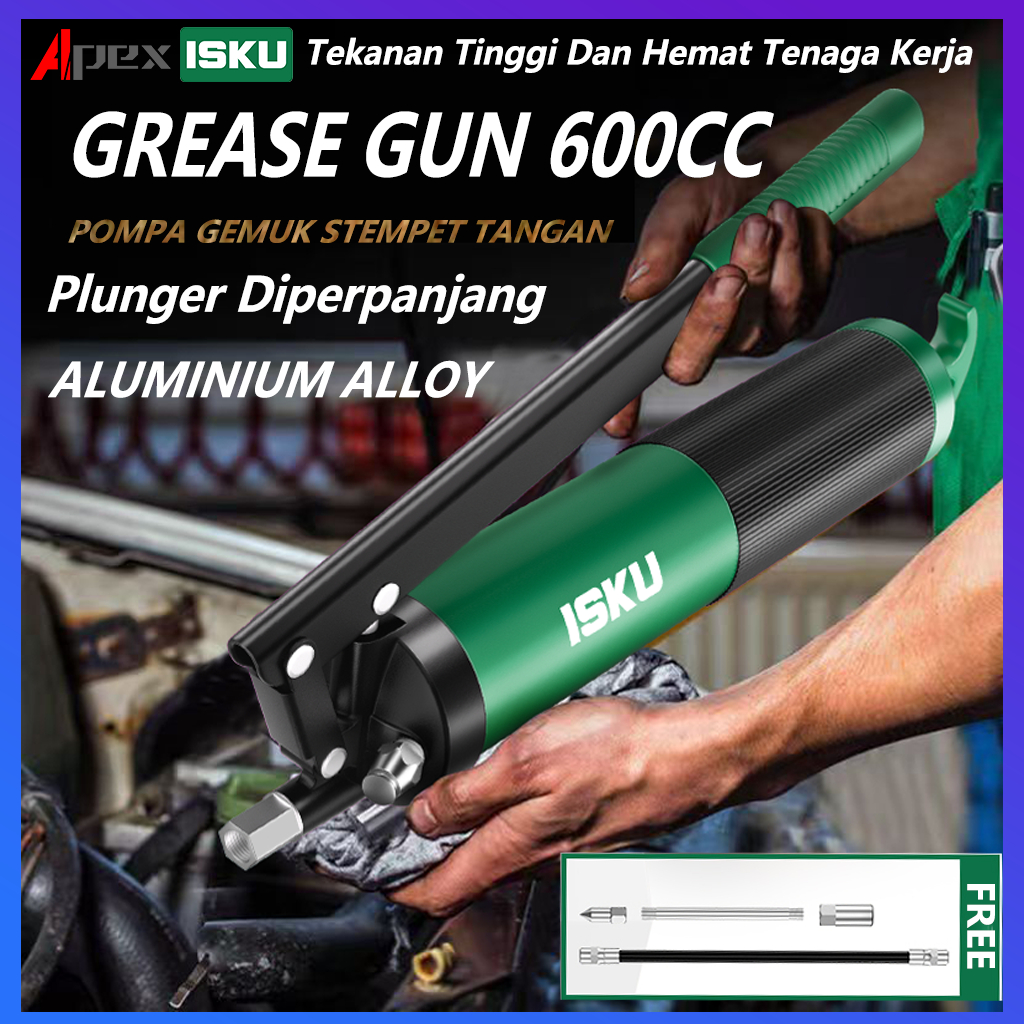 Jual ISKU GREASE GUN 3IN1 Suntikan Gemuk 4500 PSI High Pressure Baja ...