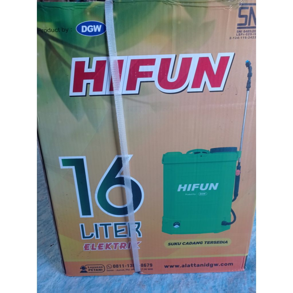 Jual TANGKI SPRAYER HIFUN ELEKTRIK - 16 LITER - DGW | Shopee Indonesia