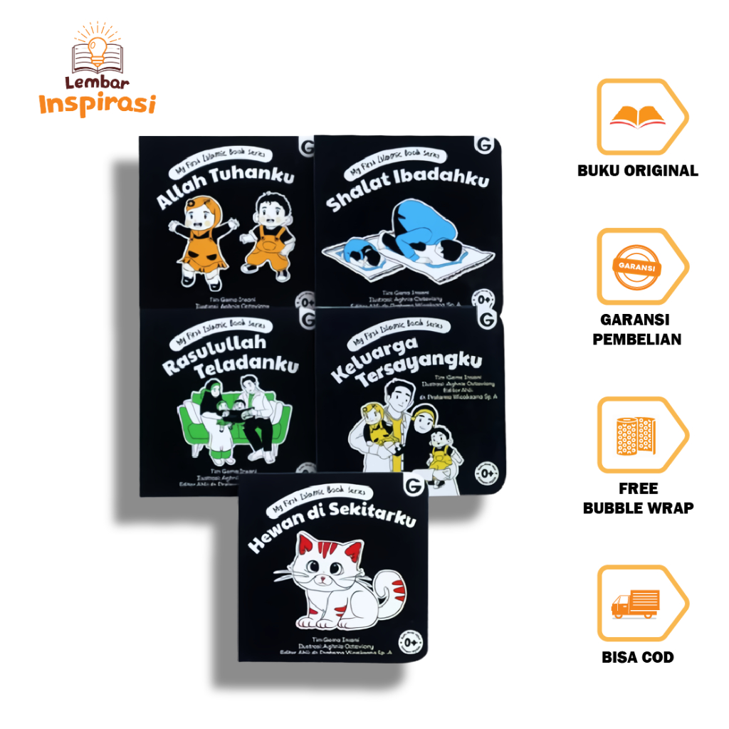 Jual Buku Bayi 0 6 Bulan Mainan Edukasi 1 Set My First Islamic Book ...