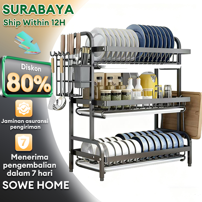 Jual Rak Cuci Piring Dish Rak Piring Wastafel Dapur Rak Piring ...