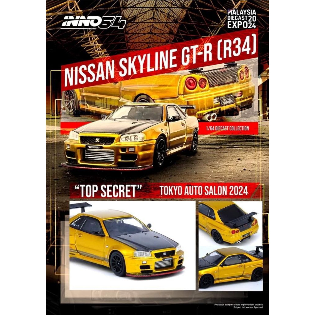Jual INNO64 MALAYSIA DIECAST EXPO 2024 SPECIAL EDITION NISSAN SKYLINE ...