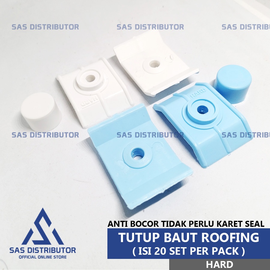 Jual PUTIH BIRU Tutup Baut Roofing per 20 Set / Alderon Roof Seal Atap ...