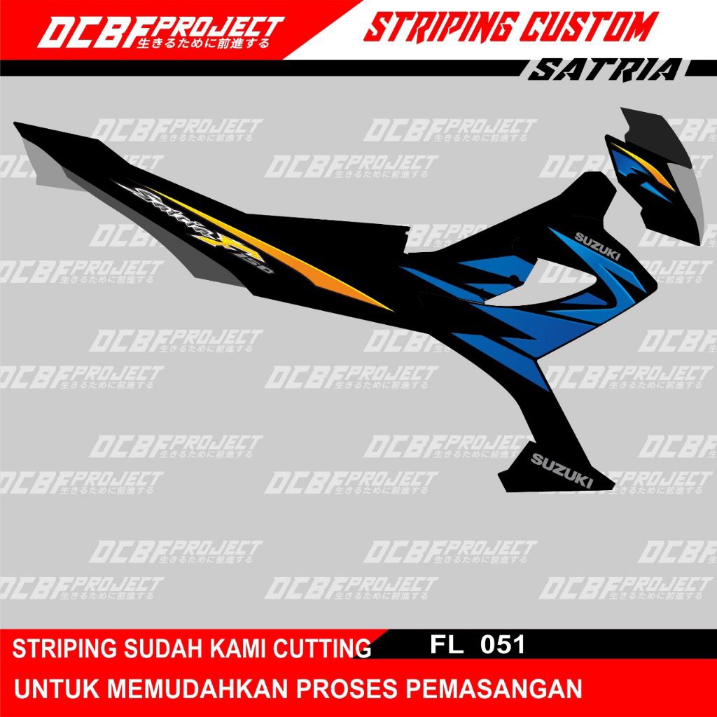 Jual STRIPING CUSTOM SUZUKI SATRIA FU FACELIFT DESAIN SUKA SUKA ...