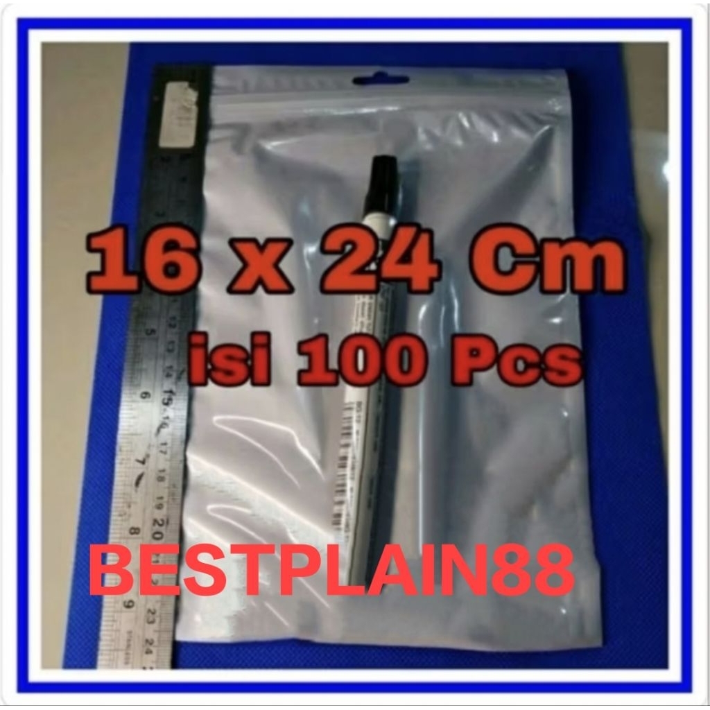 Jual Plastik Ziplock 16x24cm / Plastik Zipper Susu 16x24 cm / Plastik ...