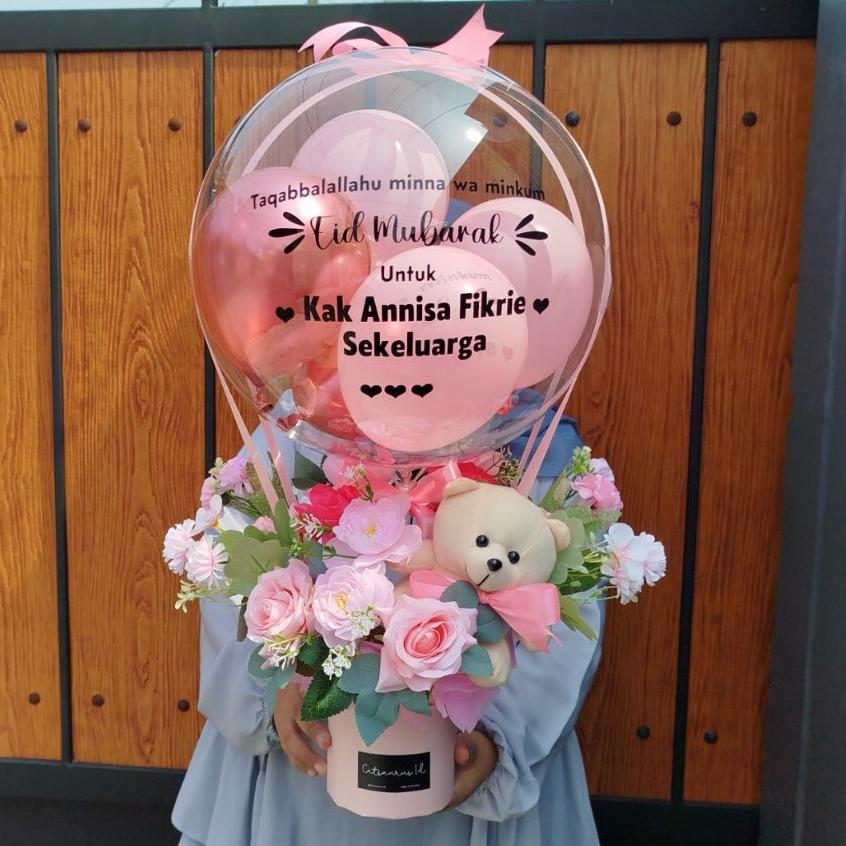 Jual Buket Bunga Bucket Balon Wisuda Boneka Teddy (Full Bunga Premium ...