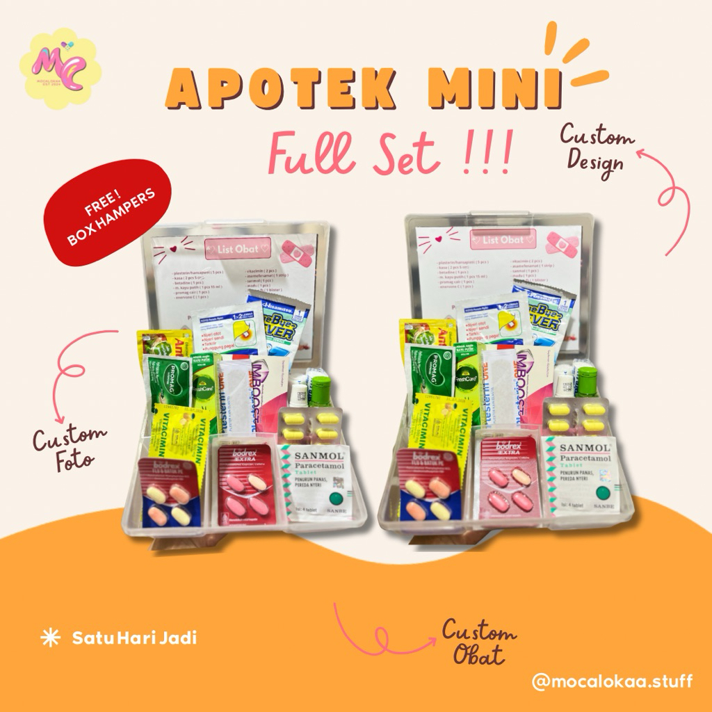 Jual Apotek mini | Kado untuk pacar | Kotak apotek mini | Emergency box ...