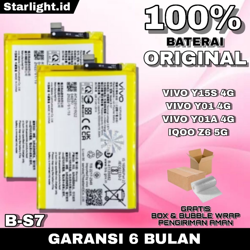 Jual BATERAI BATRAI BATTERY BATU BATRE VIVO Y15S 4G Y01 4G Y01A 4G IQOO ...