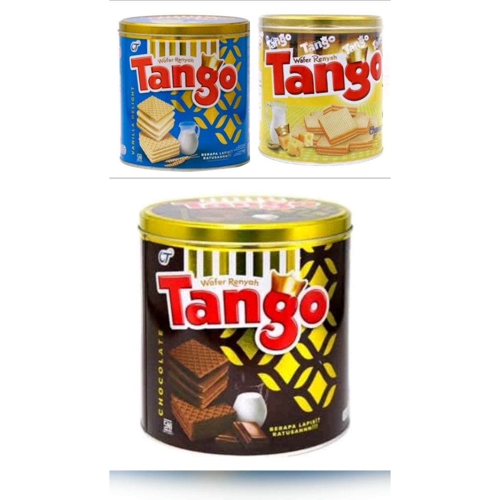 Jual TANGO WAFER KALENG 240 GRAM - COKLAT/VANILA/KEJU | Shopee Indonesia