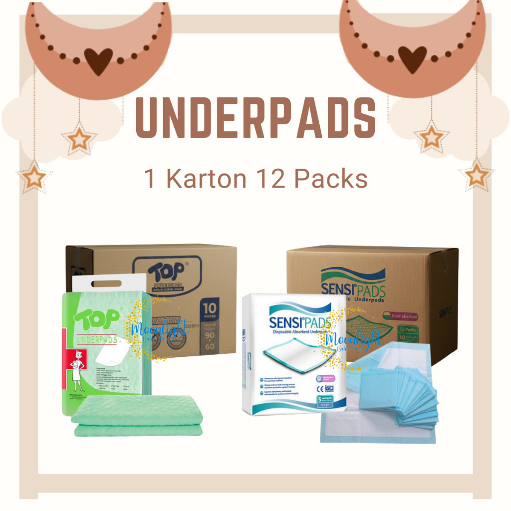 Jual [1 DUS] UNDERPADS Sensi Pads 60x90 Disposable And Absorbent Large ...